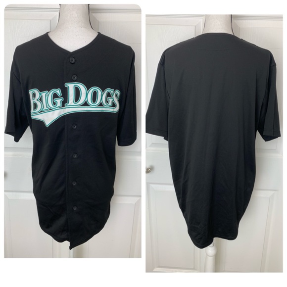 Big Dogs | Shirts | Big Dogs Black Baseball Style Jersey Shirt Medium ...